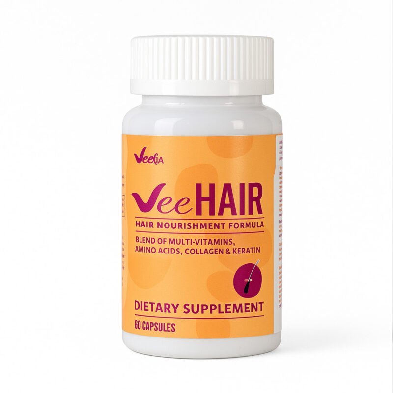 كبسولات Vee Hair كبسولة واحدة لقوة الشعر من الجذور وحتى الأطراف اكثر من ...